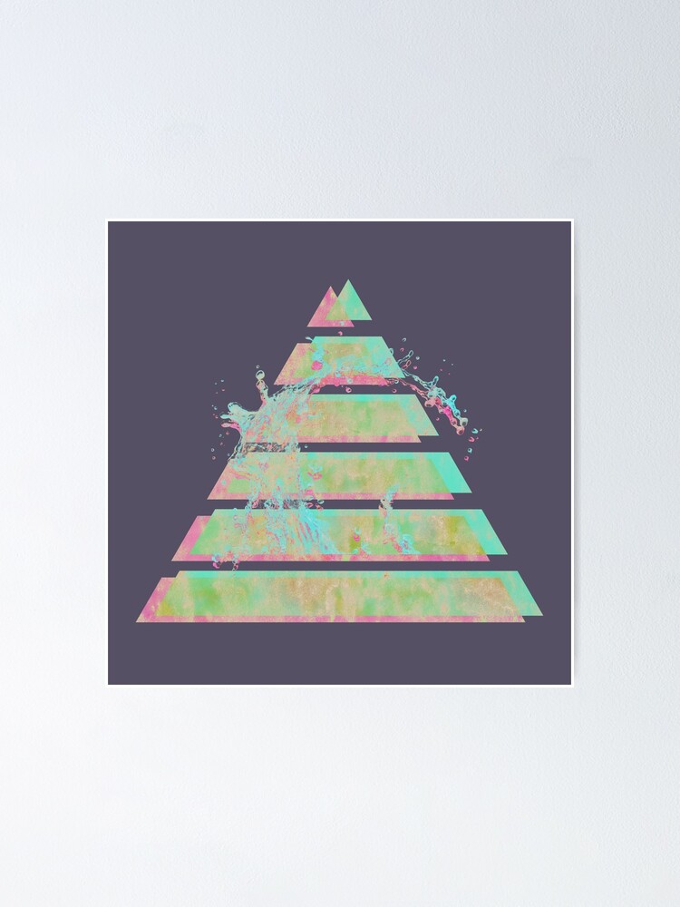 "Vaporwave Pyramid" Poster by Alheak | Redbubble