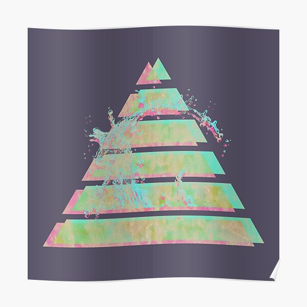 "Vaporwave Pyramid" Poster by Alheak | Redbubble
