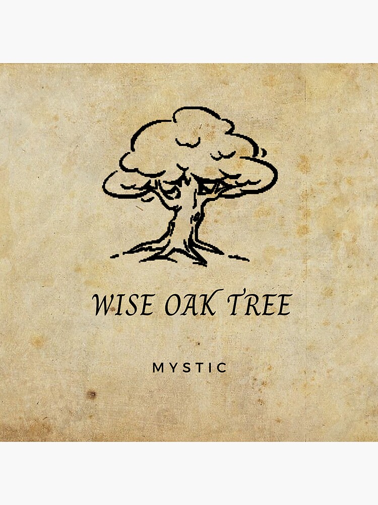 "Wise Oak Tree" Sticker for Sale by Risayahajiwari | Redbubble