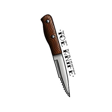 "Toe Knife" Sticker for Sale by Leah Laughman | Redbubble