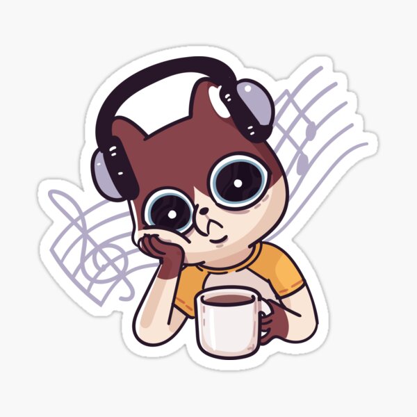 "Cat busy with daily household chores" Sticker for Sale by anwar ...