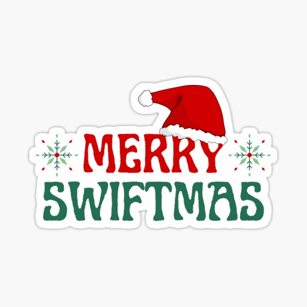 "Merry Swiftmas - Taylor Swift Christmas" Sticker for Sale by ...