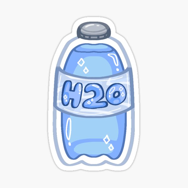 "h2o" Sticker for Sale by FuzzyRoach | Redbubble
