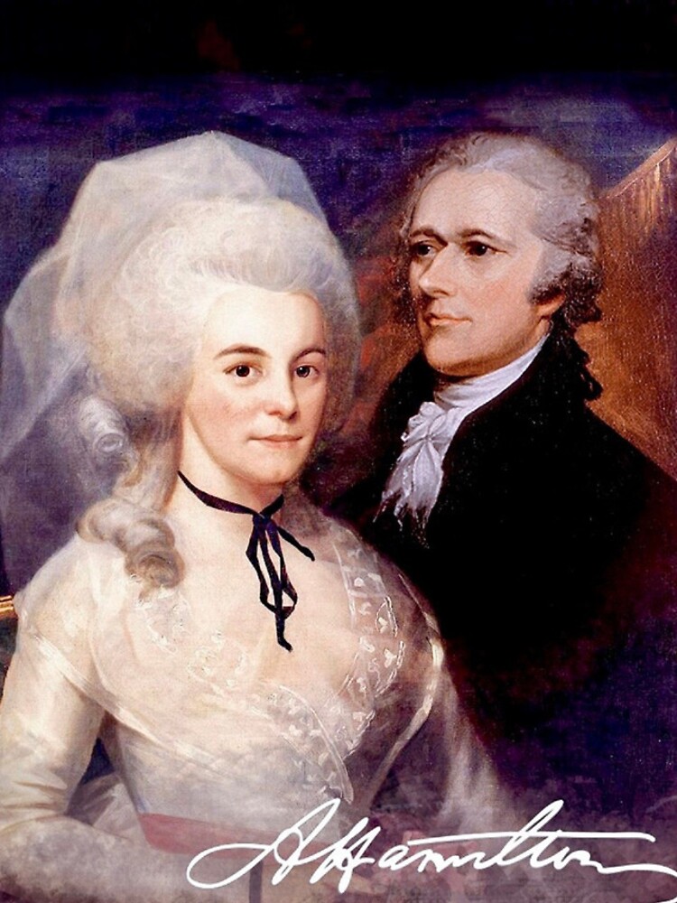 "Alexander Hamilton and Elizabeth Schuyler-Hamilton" iPhone Case for ...