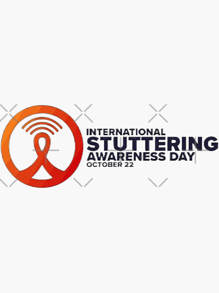 "International Stuttering Awareness Day" Sticker for Sale by vaske-bros ...