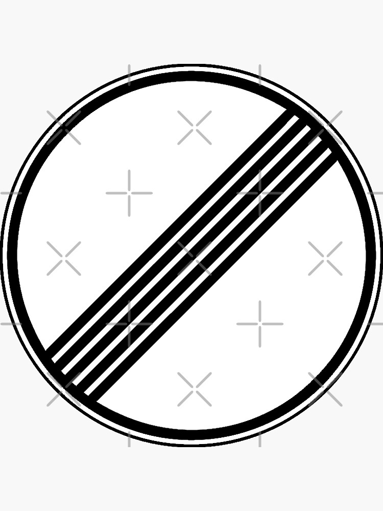 "No Speed Limit - German Autobahn Motorway Sign" Sticker for Sale by ...
