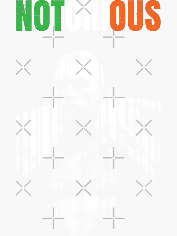 "Conor Mcgregor Notorious Coolstoner" Sticker for Sale by coolstoner ...