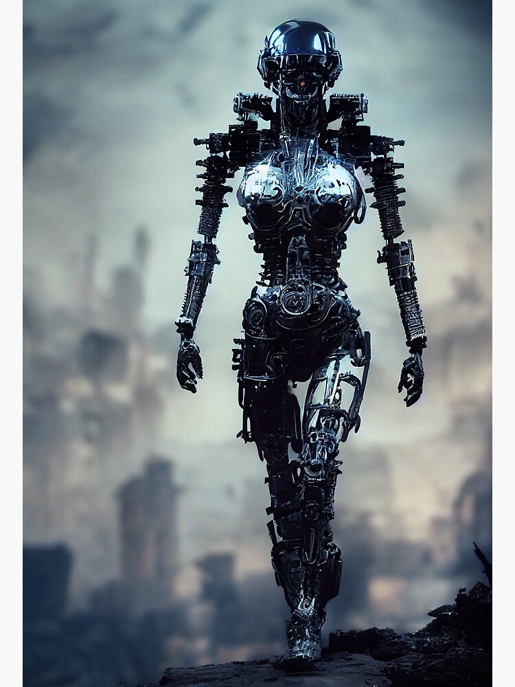 "A female terminator in a post-apocalyptic world." Poster for Sale by ...
