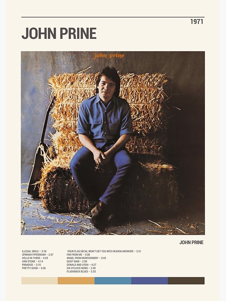 "John prine John prine John prine Album Cover John prine Band" Poster ...