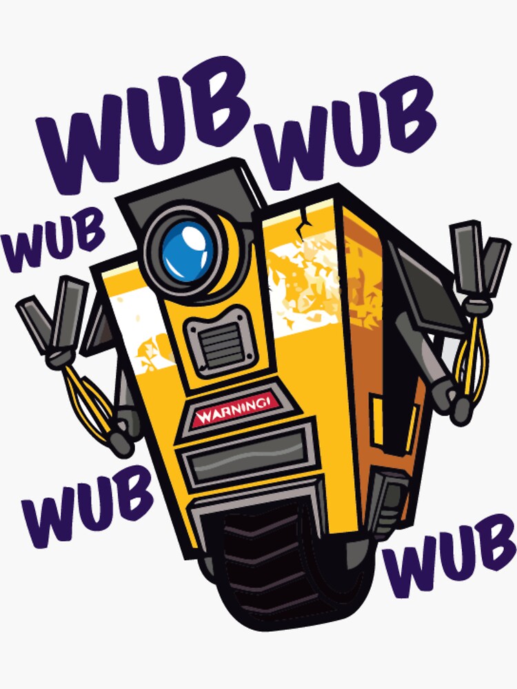 "Vector illustration Robot WUB WUB WUB" Sticker for Sale by ...