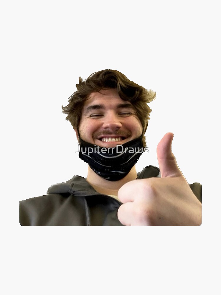 "Jschlatt thumbs up" Sticker for Sale by JupiterrDraws | Redbubble