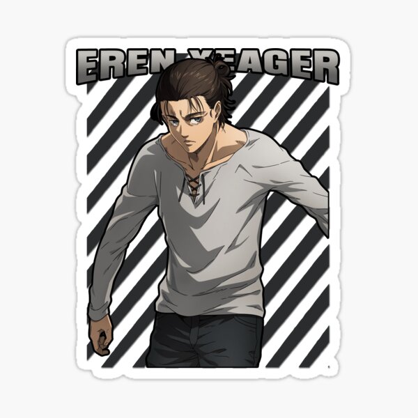 "Attack on Titan season 4 Eren Yeager" Sticker for Sale by Hunter ...
