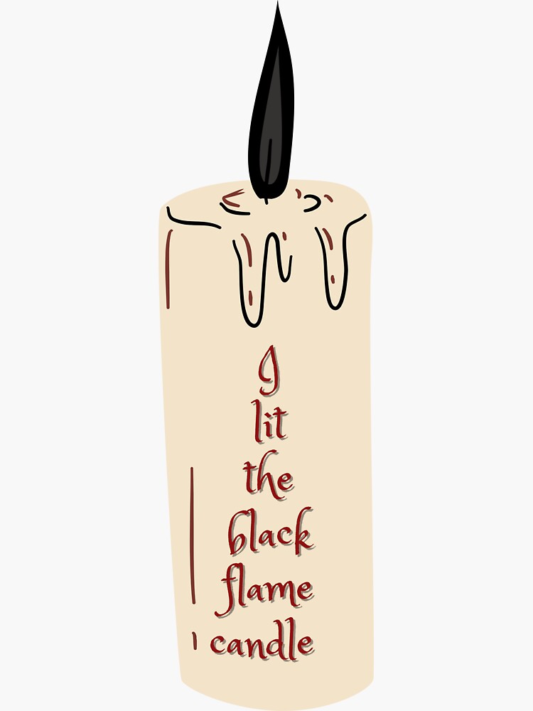 "Hocus Pocus, black flame candle" Sticker for Sale by IKnowYouLoveMe ...