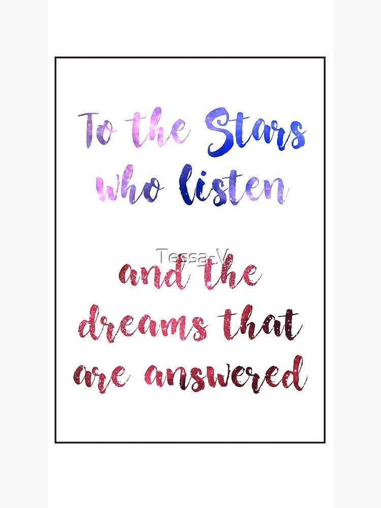 "ACOTAR QUOTE" Art Print for Sale by Tessa-V | Redbubble