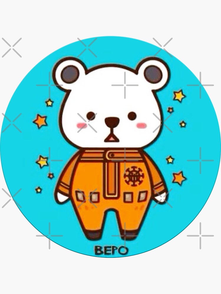 "cute Bepo from anime one piece" Sticker for Sale by Monsef212 | Redbubble