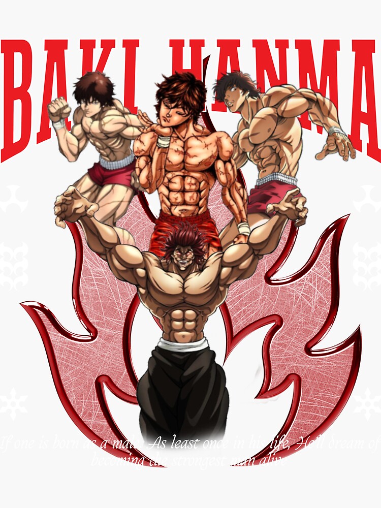 "Baki Hanma" Sticker for Sale by AymanEmperor | Redbubble