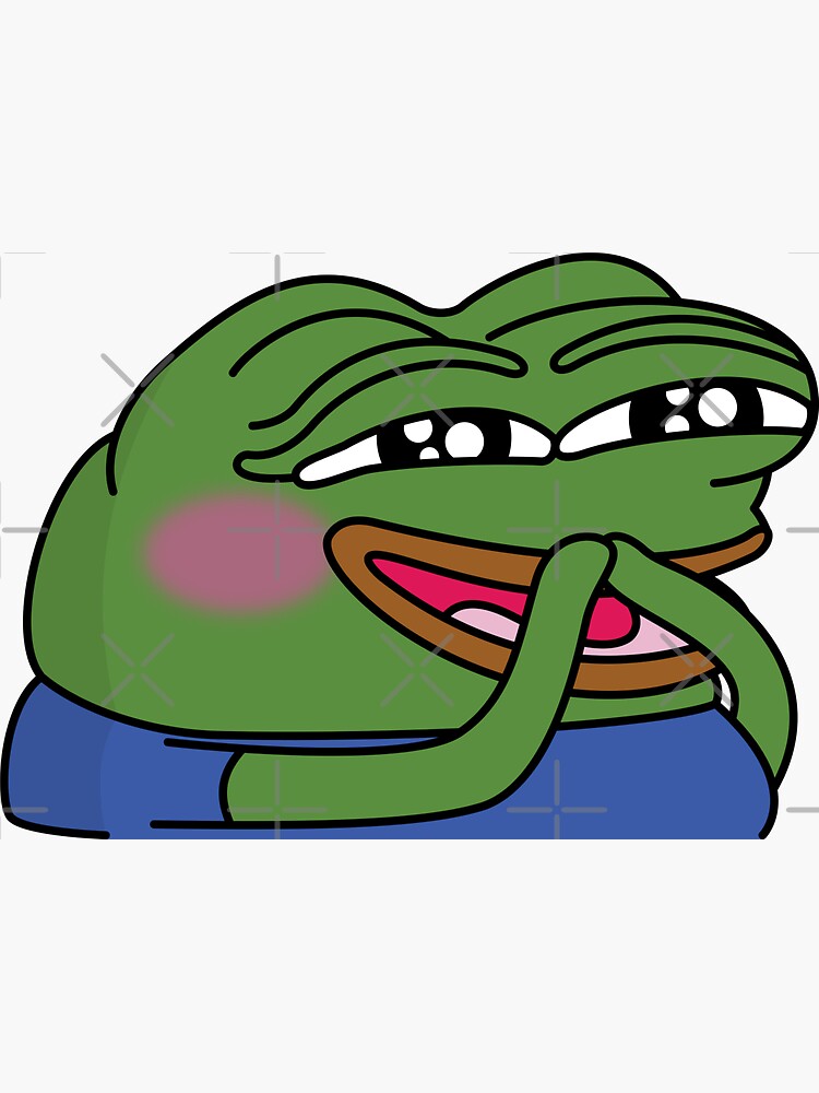 "Peepo Laught" Sticker for Sale by Zinex | Redbubble