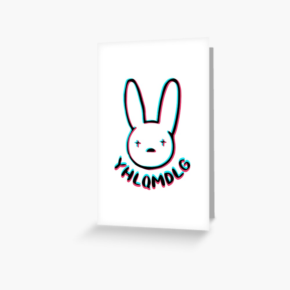 "YHLQMDLG Bad Bunny Glitch" Sticker for Sale by StudioSirenita | Redbubble