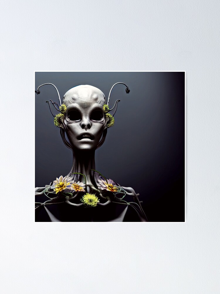 "Alien in bloom" Poster for Sale by NuvakaanAI | Redbubble