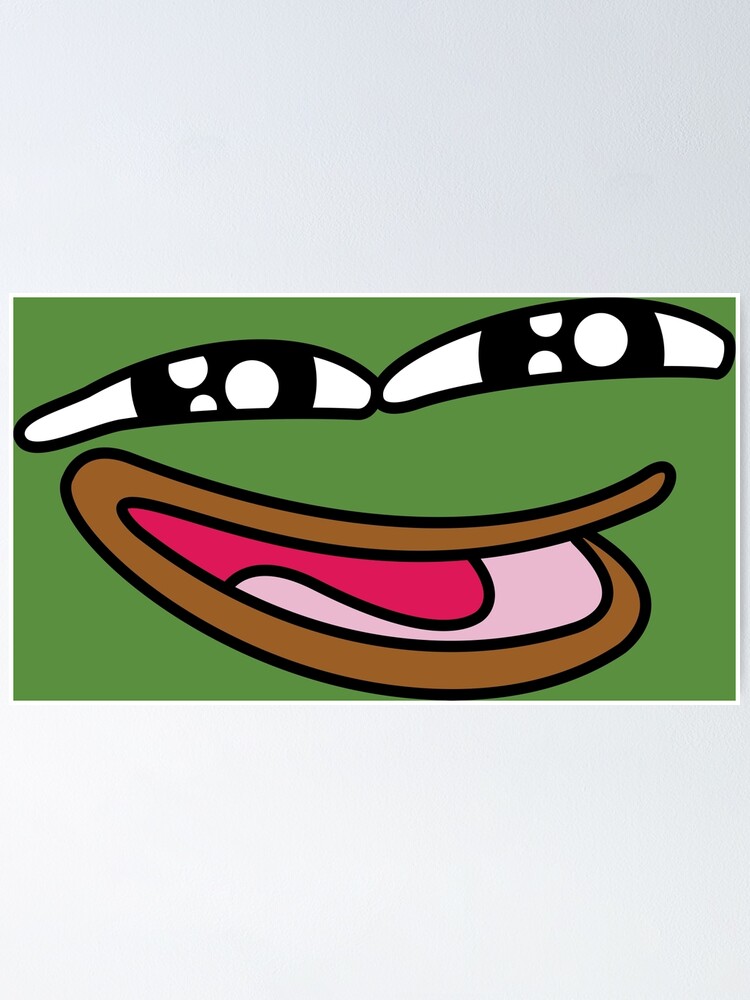 "Peepo Laught face" Poster for Sale by Zinex | Redbubble