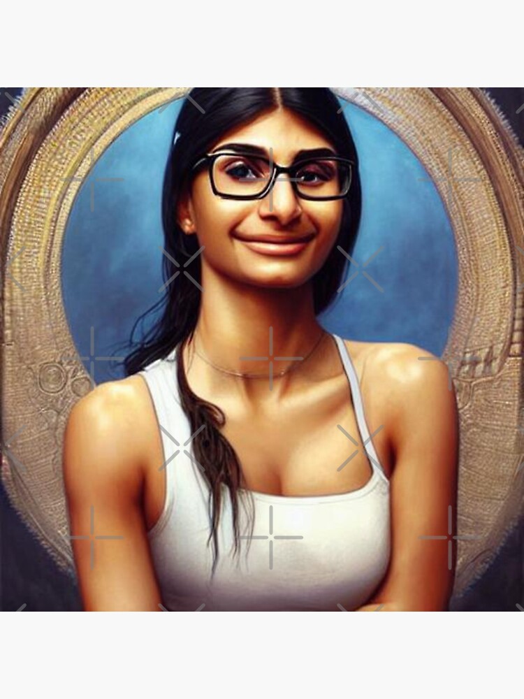 "Mia Khalifa caricature" Sticker by ArtisticVlad | Redbubble