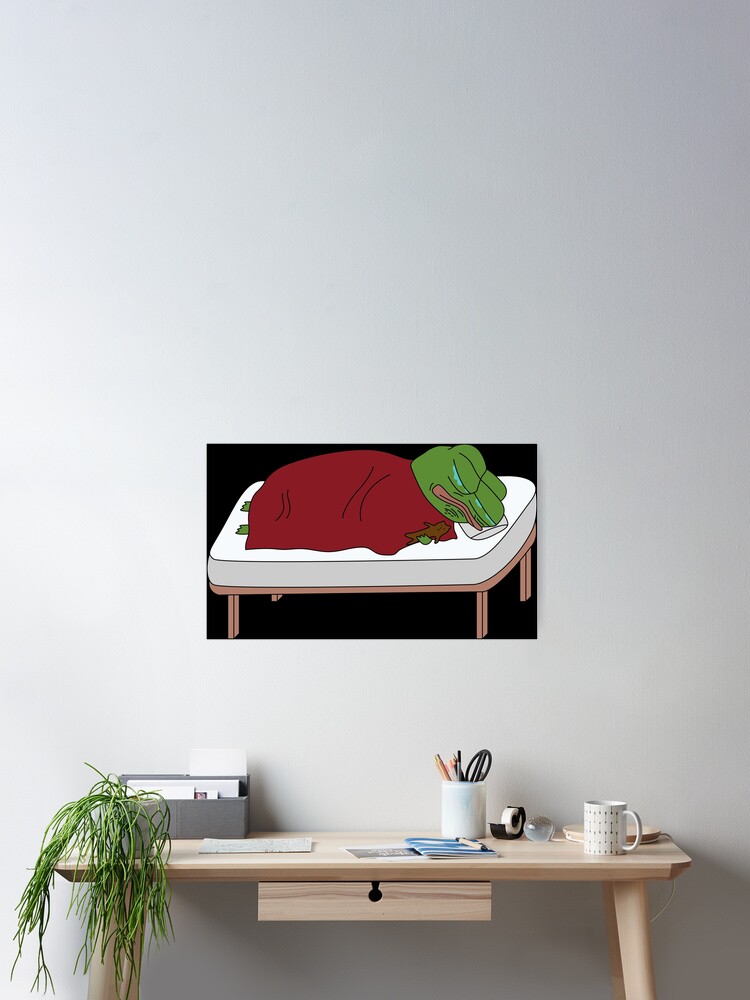 "Crying Peepo in bed" Poster by Zinex | Redbubble