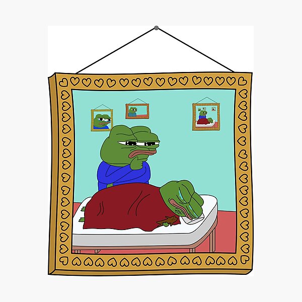 "Picture of Crying Peepo in bed" Photographic Print by Zinex | Redbubble