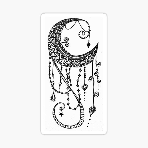 "Angelic Gypsy Moon " Sticker for Sale by franorton | Redbubble