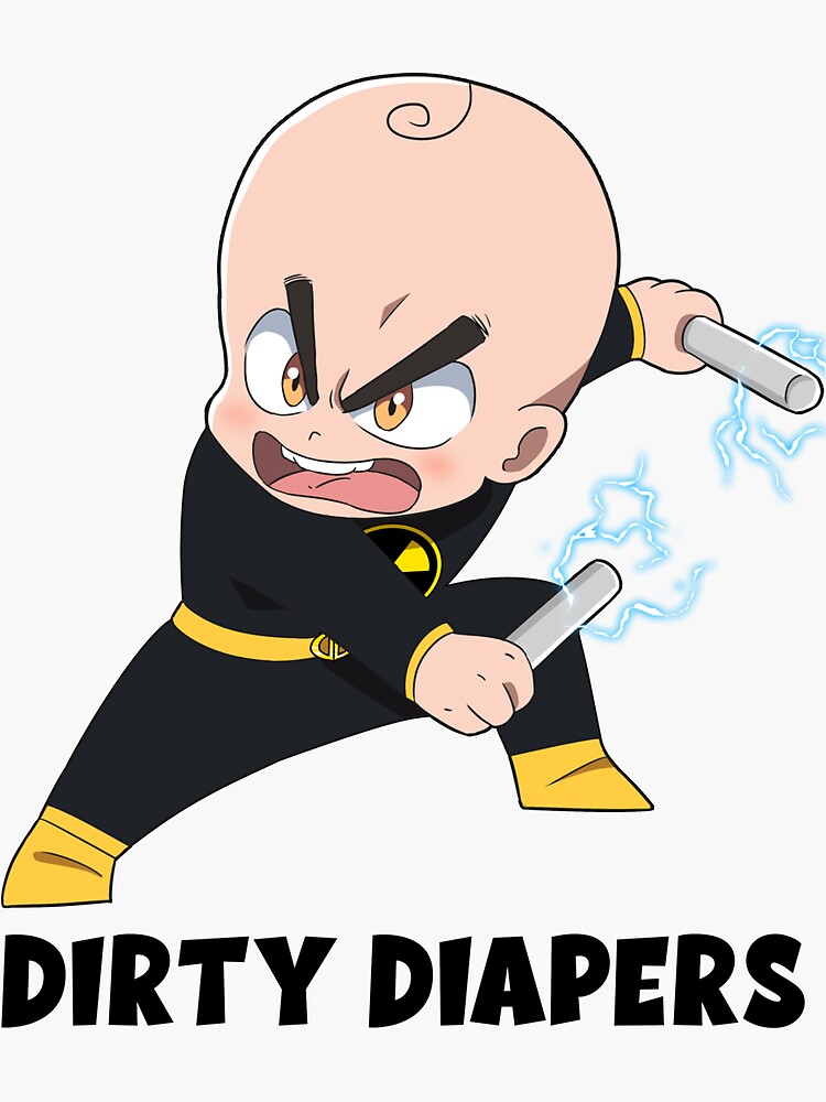 "DANGER BABIES: DIRTY DIAPERS" Sticker for Sale by Jfree99 | Redbubble