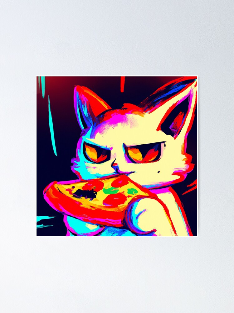 "Even Cats Love Pizza" Poster for Sale by YalcinPub | Redbubble