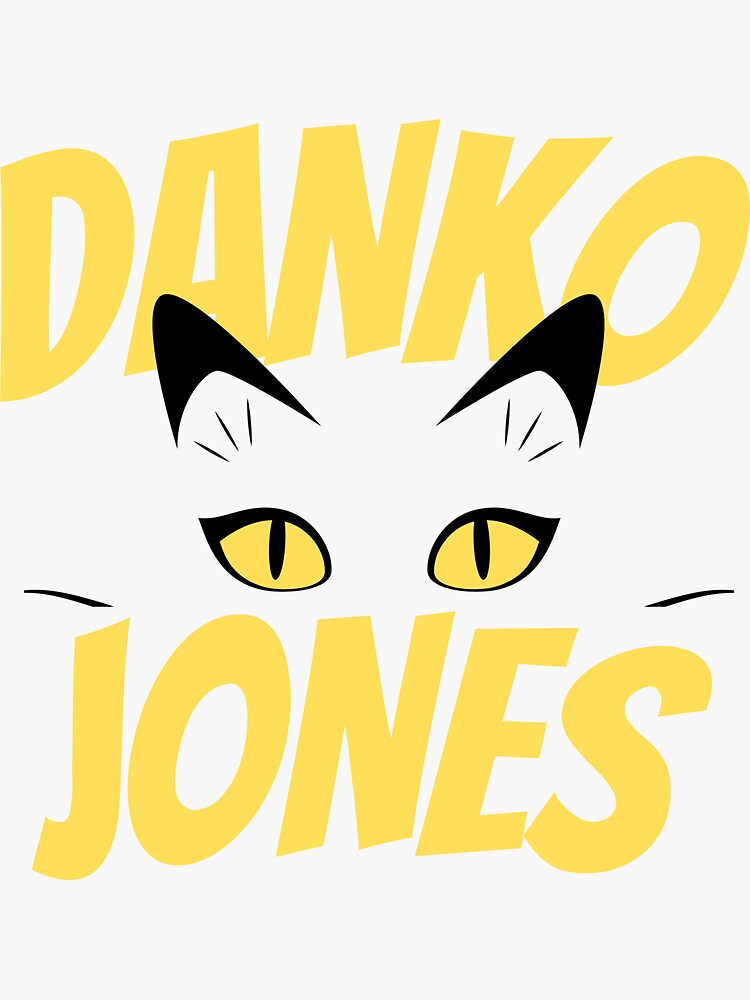 "Danko Jones - Black Cat - Yellow Eyes" Sticker for Sale by Alexo10 ...