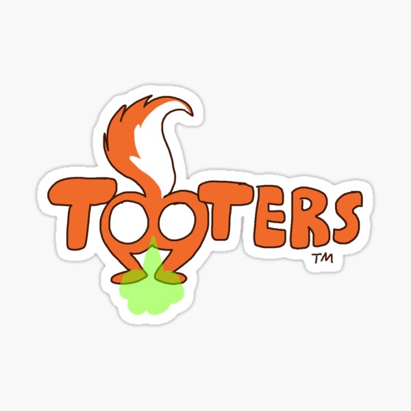 "Tooters" Sticker for Sale by SkunkWaifu | Redbubble