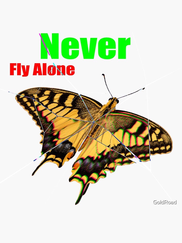 " Magical Butterfly Candle Never Fly Alone" Sticker for Sale by GoldRoad | Redbubble