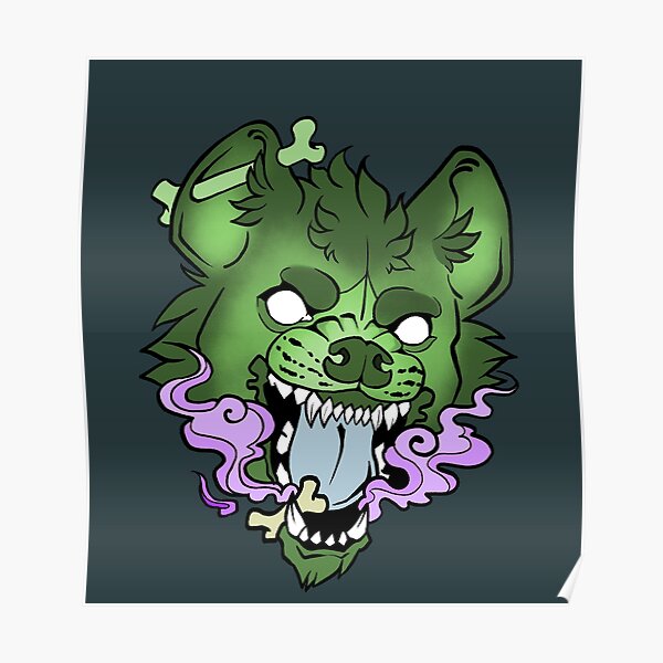 "Ghost Hyena" Poster for Sale by soundandscar | Redbubble