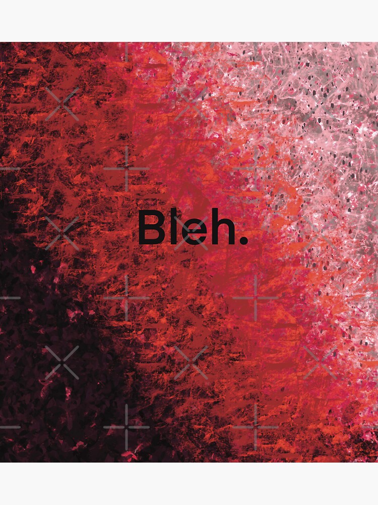 "Bleh. Gradient" Sticker for Sale by CPAdesigns | Redbubble