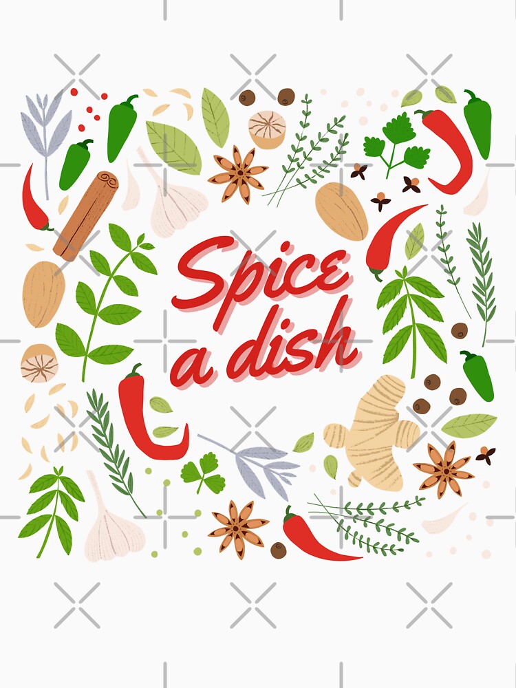 "spices Cottage Core T-Shirt, spices herbs Shirt, Gilroy spices ...