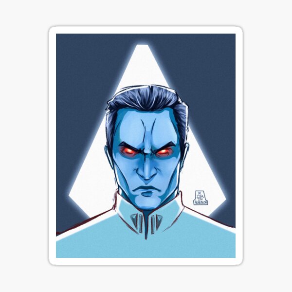 "The Grand Admiral" Sticker for Sale by Isa-in-Aurebesh | Redbubble