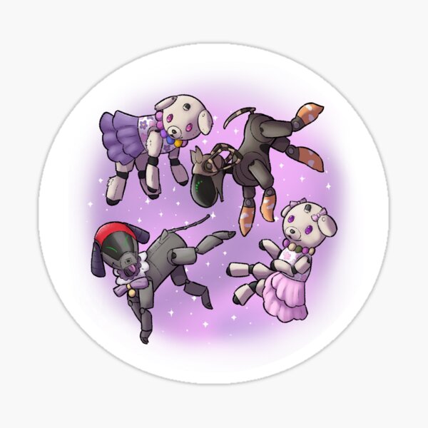 "Aibo Puppy Party" Sticker for Sale by storm-fox-art | Redbubble
