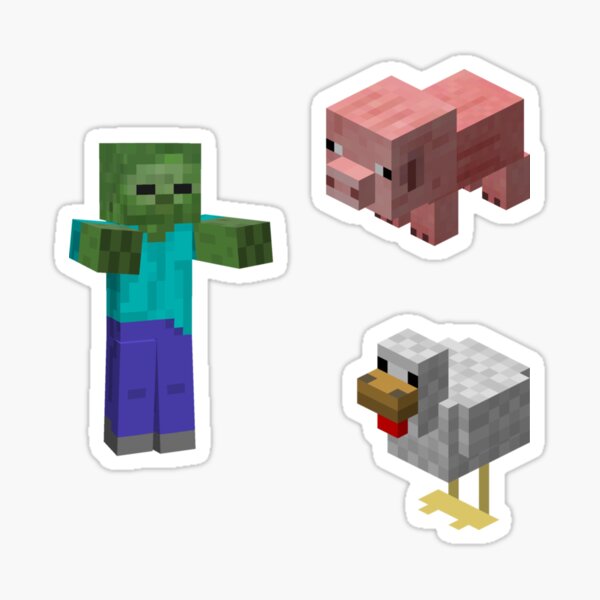 "minecraft collection 2" Sticker for Sale by RickSchoen | Redbubble