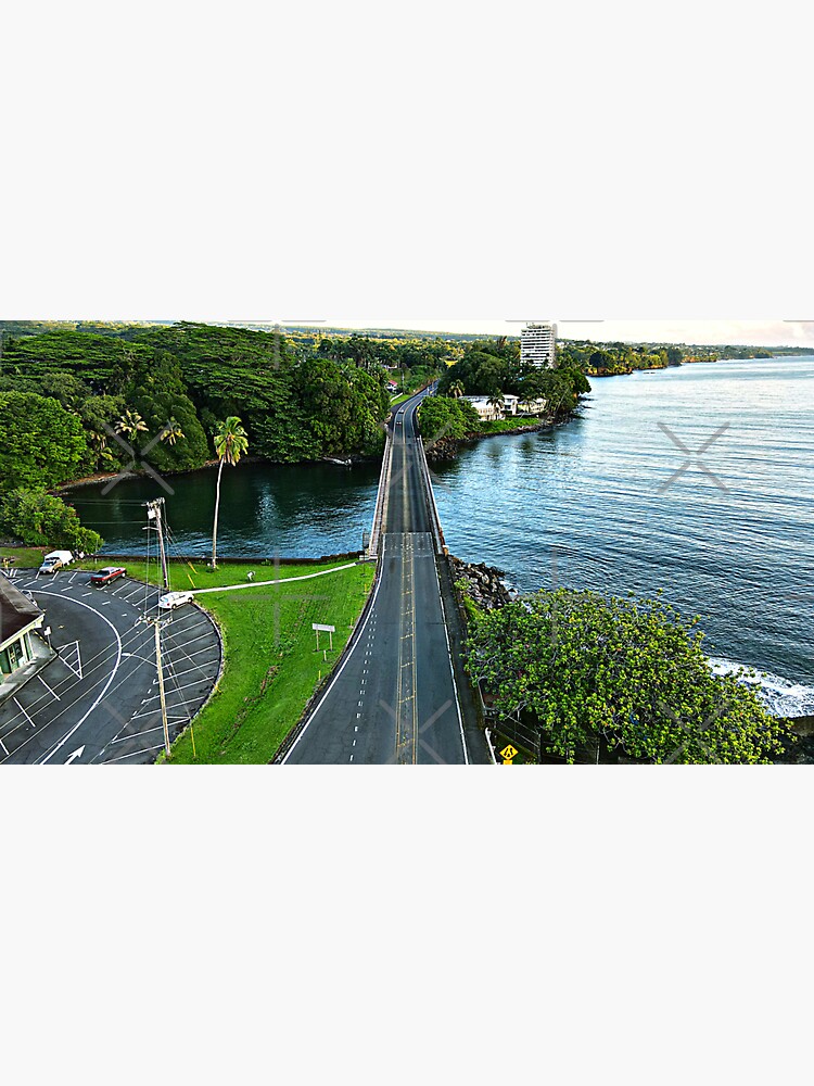 "Historic Singing Bridge in Hilo Town" Sticker for Sale by ...