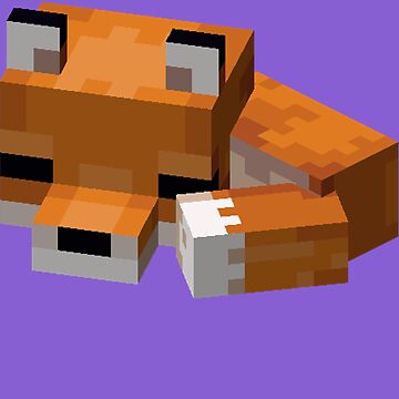 "minecraft fox " Sticker for Sale by BridieRitchi | Redbubble
