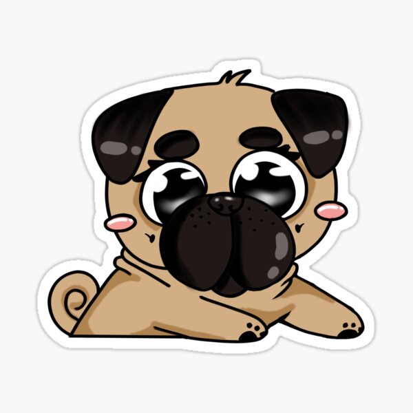 "Pudgy, The Original Loaf sticker " Sticker for Sale by loafofpug ...