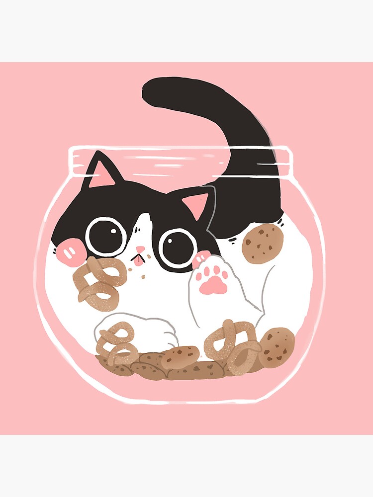 "cute cookie cat " Poster for Sale by kworin | Redbubble