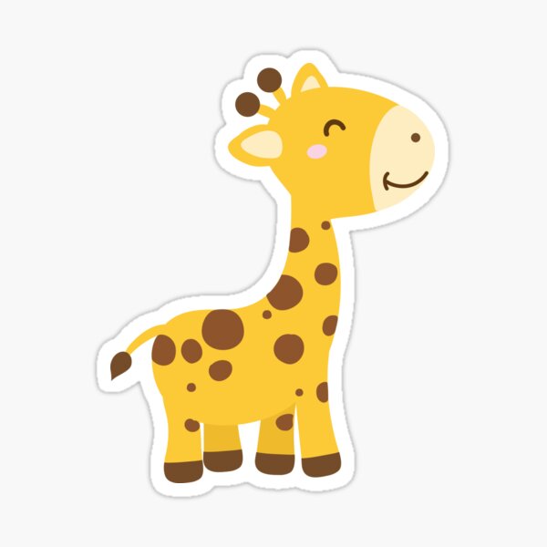 "Cute baby giraffe" Sticker for Sale by CorneliusDesign | Redbubble