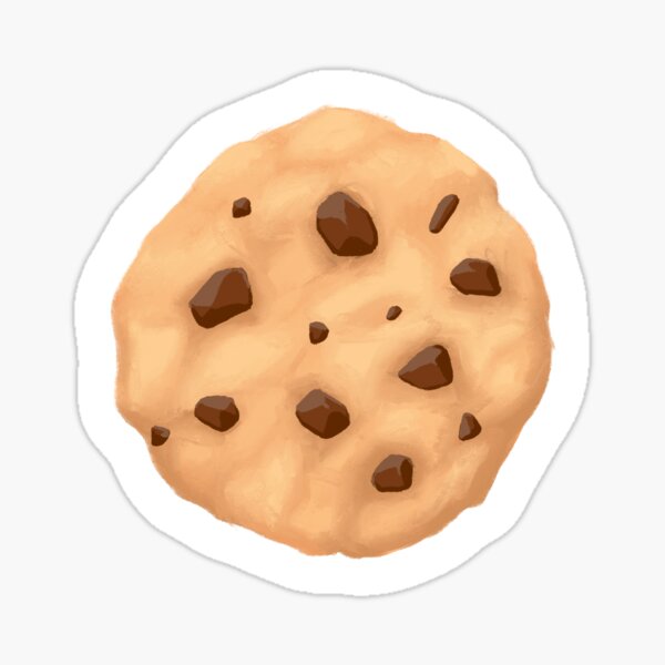 "Chocolate Chip Cookie Sticker" Sticker for Sale by SkylarWolffe ...