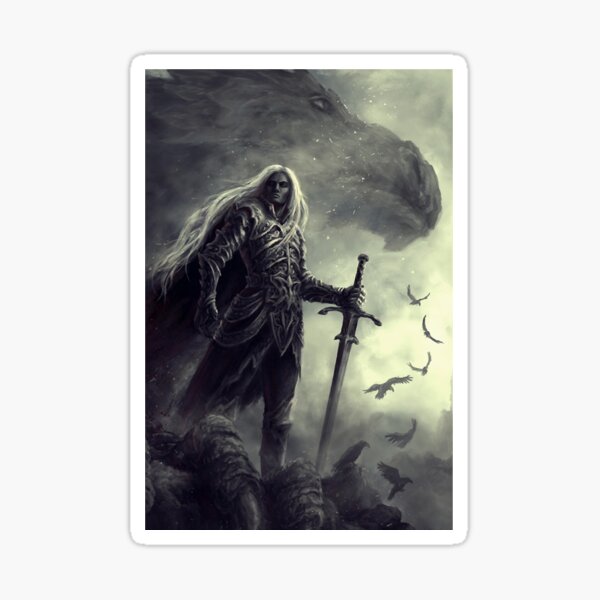 "Anomander Rake - Malazan" Sticker for Sale by DameDarcy | Redbubble
