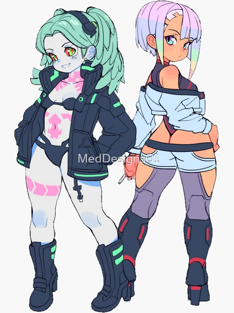 "Best Cyberpunk Edgerunners Rebecca Lucy and Rebecca" Sticker for Sale by MedDesigns01 | Redbubble