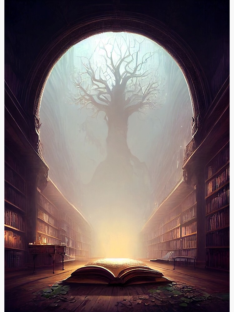 "Conceptual art - a beautiful giant tree growing in the middle of an ...