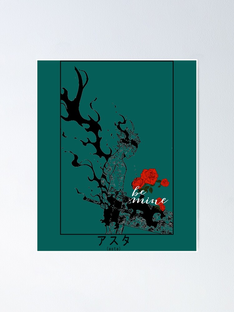 "Asta Demon Form Clover " Poster for Sale by GarnetRandolph | Redbubble