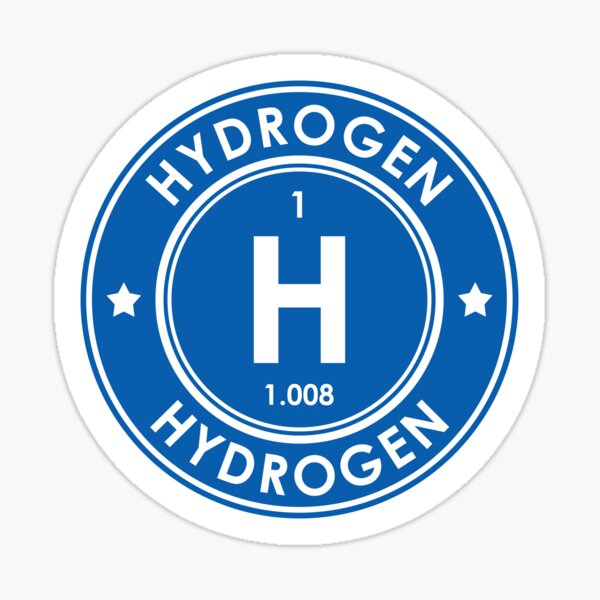 "Hydrogen Element" Sticker for Sale by Emllea | Redbubble